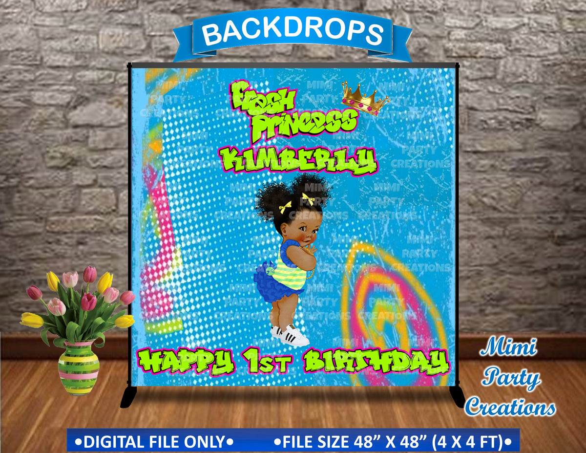 The Fresh Princess Baby - Birthday Backdrop – Mimi Party Creations